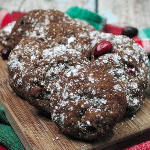 Gingerbread Cranberry Chocolate Chip Cookies your whole family will love!