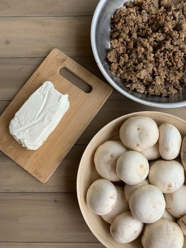 Sausage Stuffed Mushrooms - Food Fun & Faraway Places