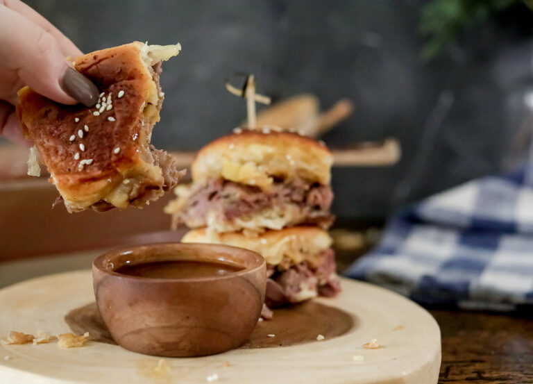 Oven Baked French Dip Sliders - Food Fun & Faraway Places