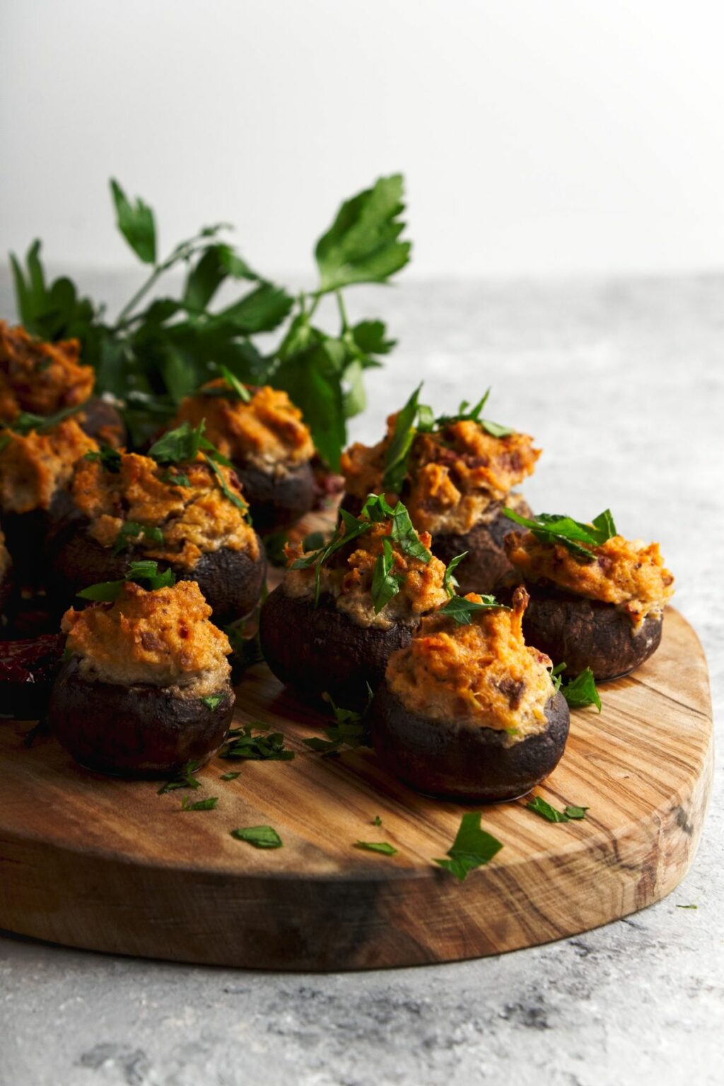 Vegan Stuffed Mushrooms - Food Fun & Faraway Places