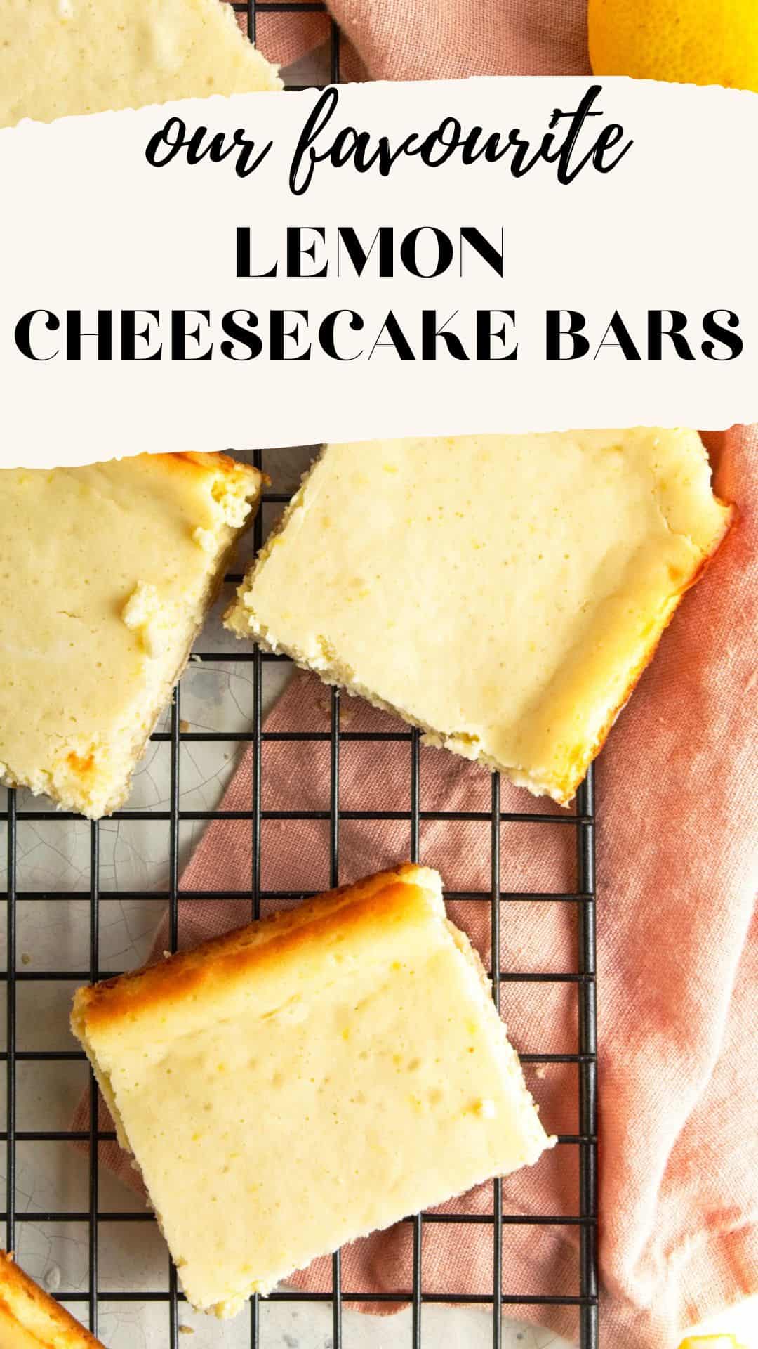Easy Lemon Cheesecake Bars - Food Fun & Faraway Places