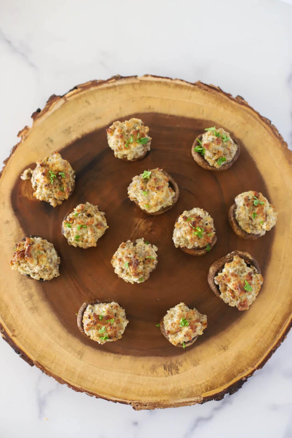 Sausage Stuffed Mushrooms - Food Fun & Faraway Places