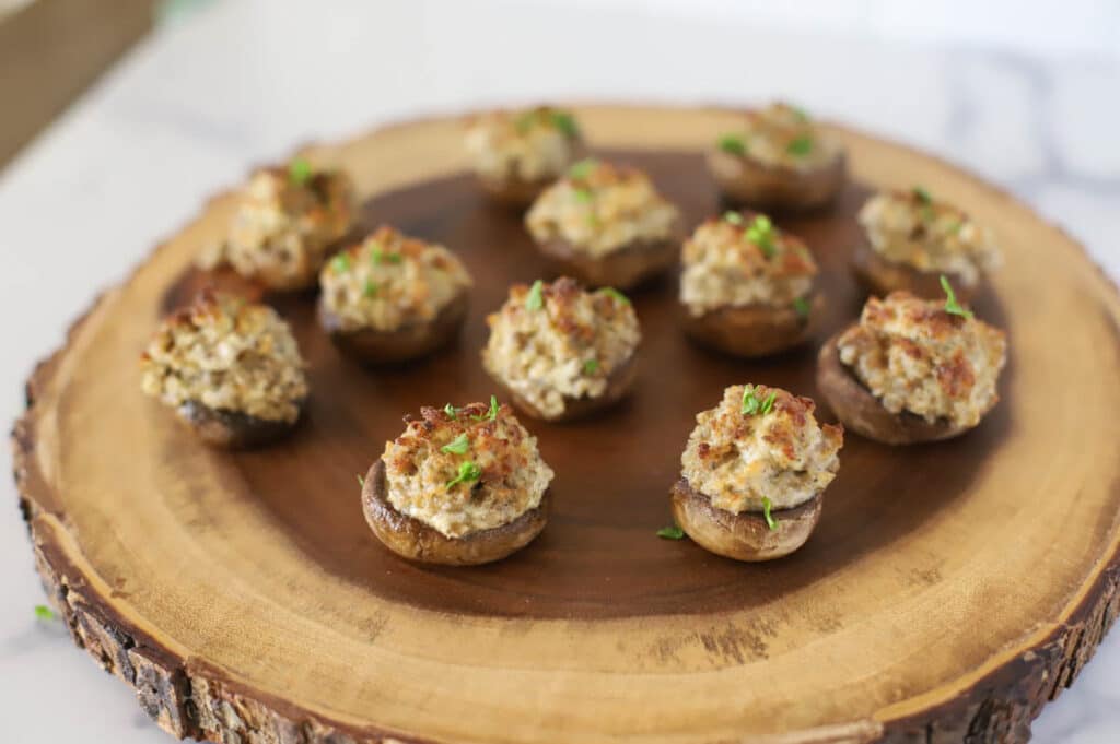 Sausage Stuffed Mushrooms - Food Fun & Faraway Places