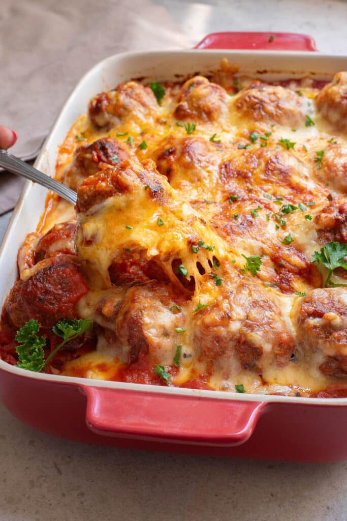 One Pan Meatball Casserole - Food Fun & Faraway Places