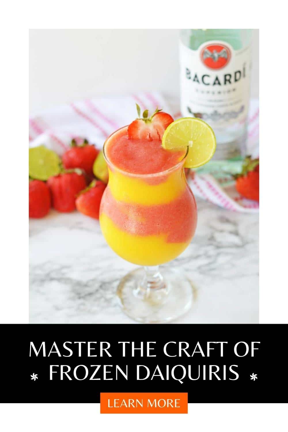 Frozen Strawberry Daiquiri with Mango - Food Fun & Faraway Places
