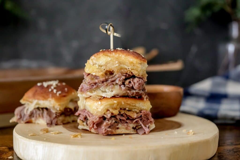 Oven Baked French Dip Sliders - Food Fun & Faraway Places