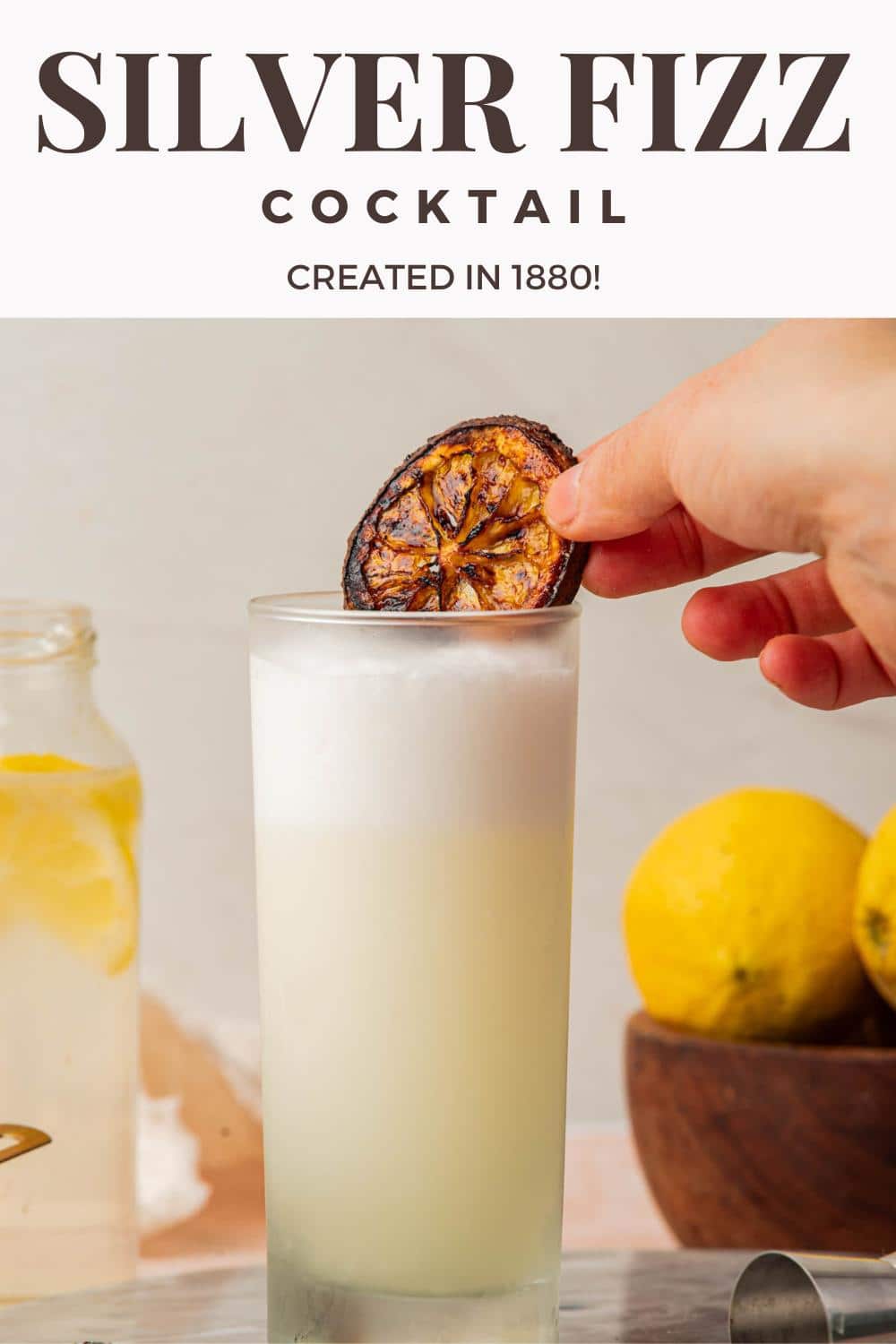 How to Make the Silver Fizz Cocktail Recipe - Food Fun & Faraway Places