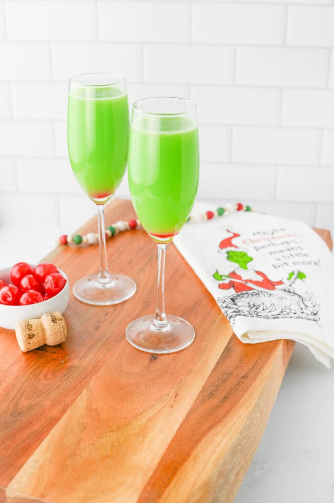 Grinch Mimosa - Food Fun & Faraway Places